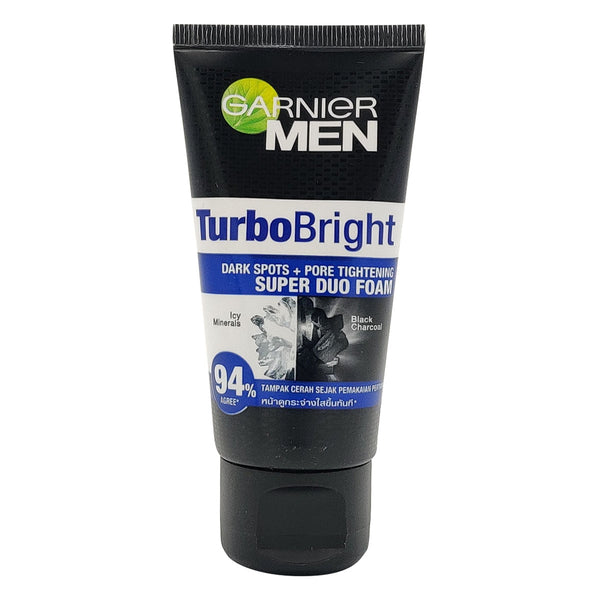 Garnier Men Turbo Bright Super Duo Foam 100ml For Brighter Skin